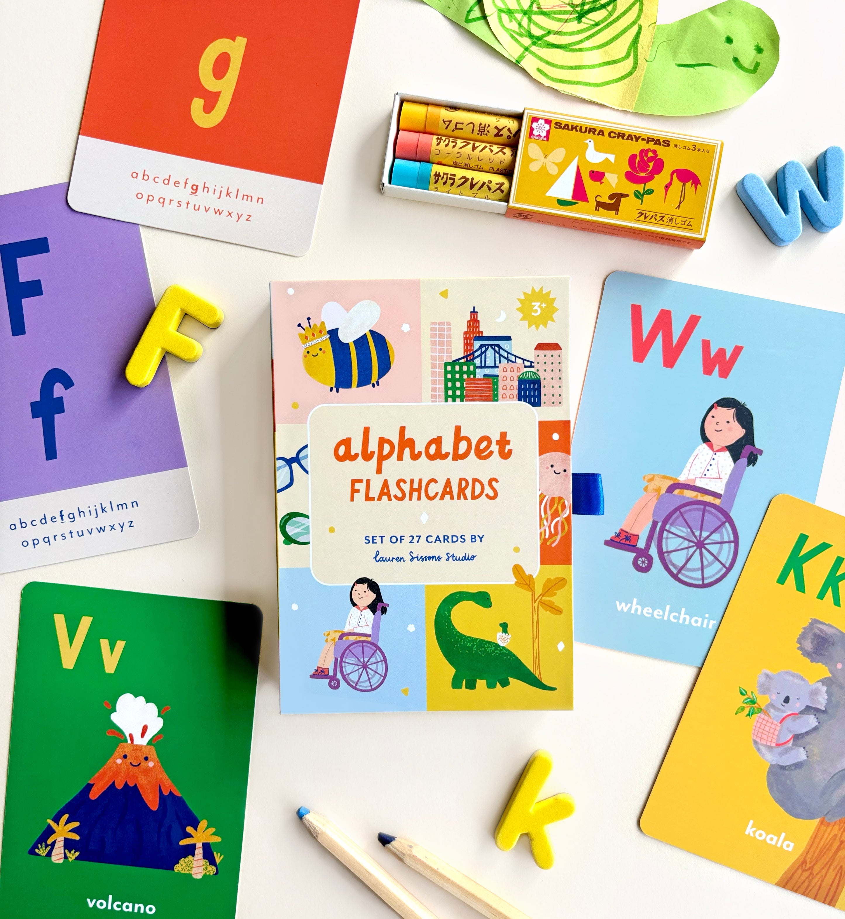 A-Z Illustrated Alphabet Flashcards – Lauren Sissons Studio