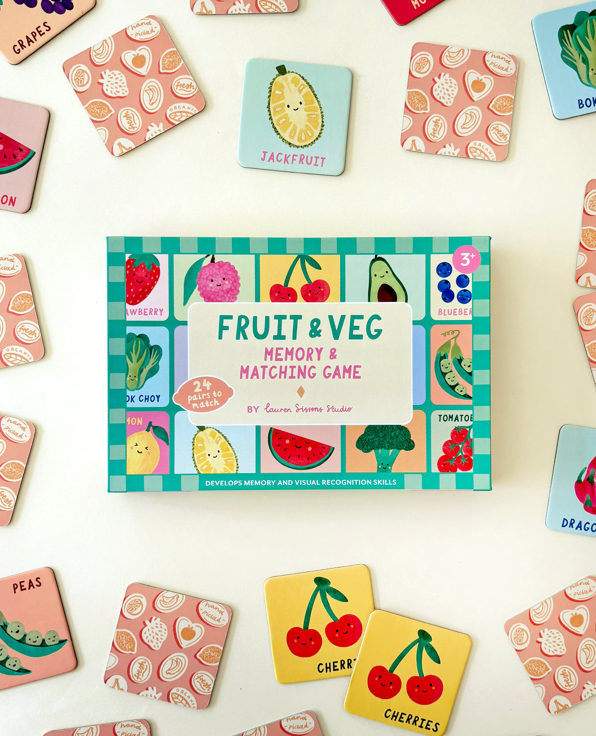 Fruit and Veg Memory & Matching Game – Lauren Sissons Studio