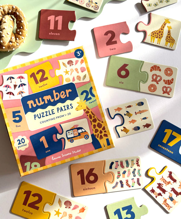 Number Puzzle Pairs – Lauren Sissons Studio