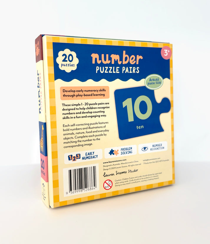 Number Puzzle Pairs – Lauren Sissons Studio